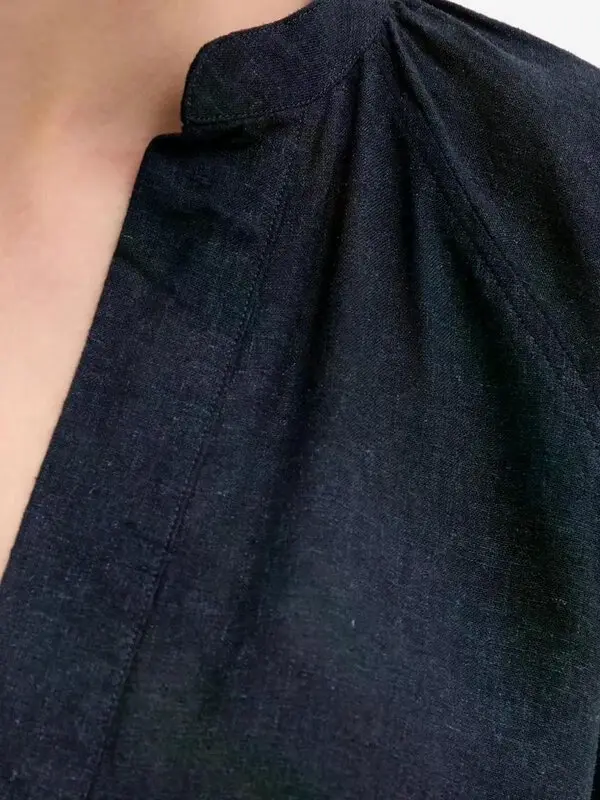 Gant Balloon-sleeve V-neck Top