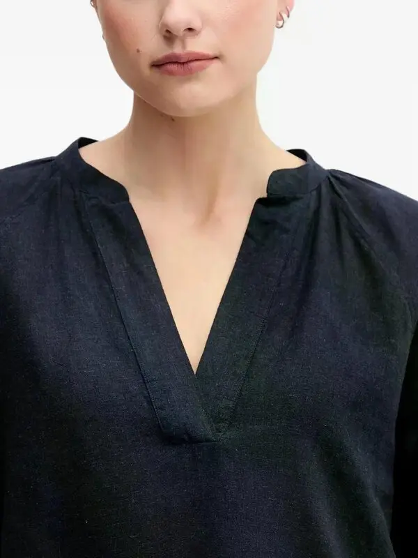 Gant Balloon-sleeve V-neck Top