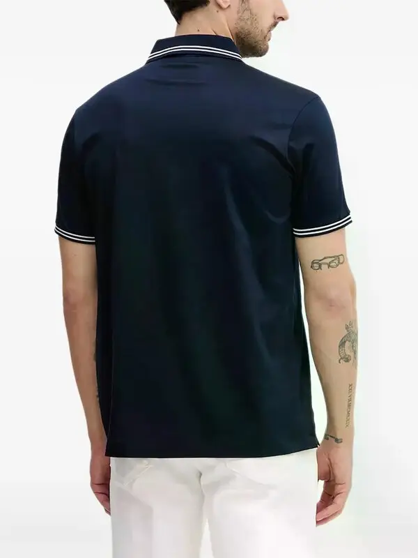 Paul & Shark Striped-collar Polo Shirt