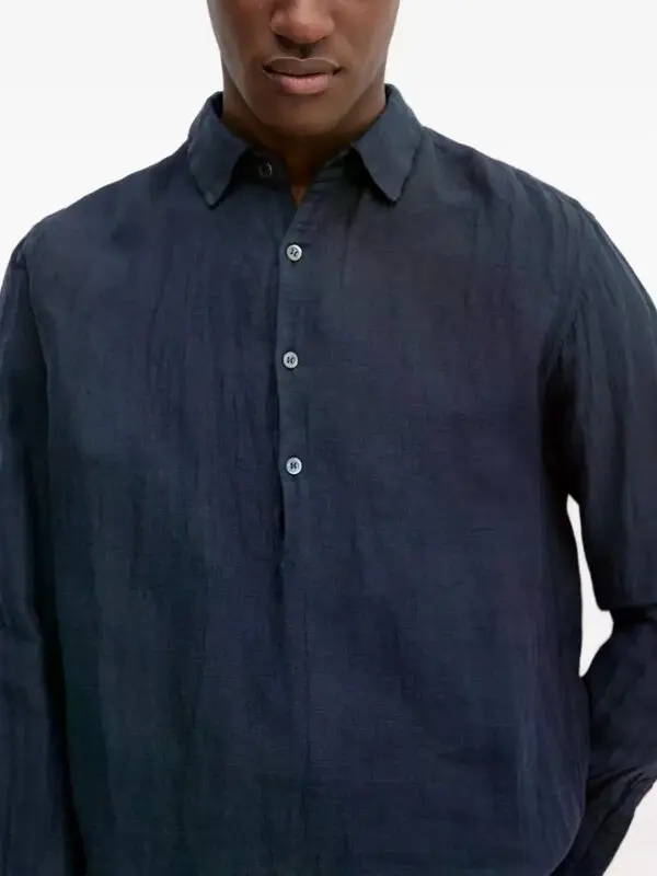 Barena Venezia Venezia Textured Half-button Shirt