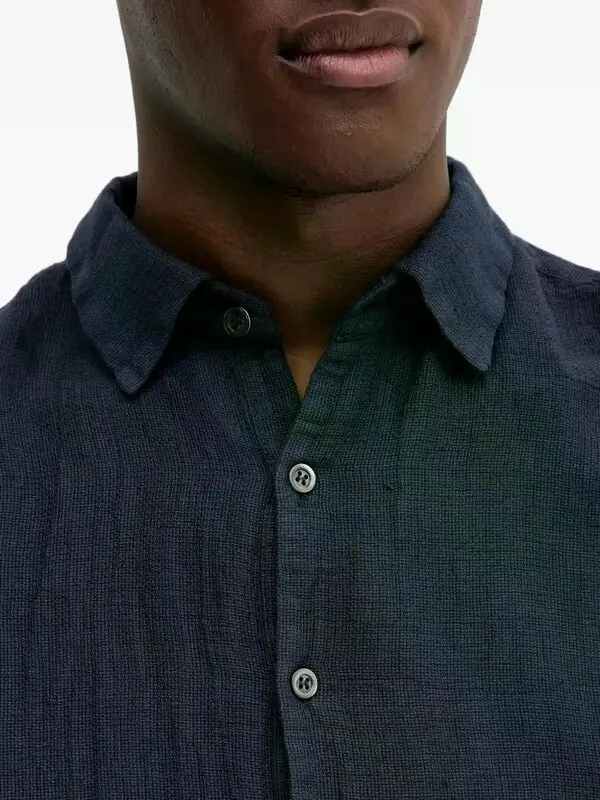 Barena Venezia Venezia Textured Half-button Shirt