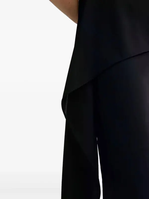 SANDRO FERRONE Asymmetric Draped Jumpsuit