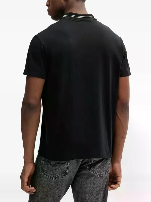 BALR. Tipped Collar Polo Shirt - Black