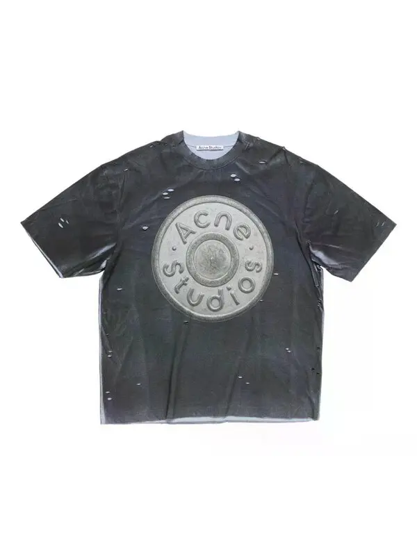 Acne Studios Logo Distressed T-shirt