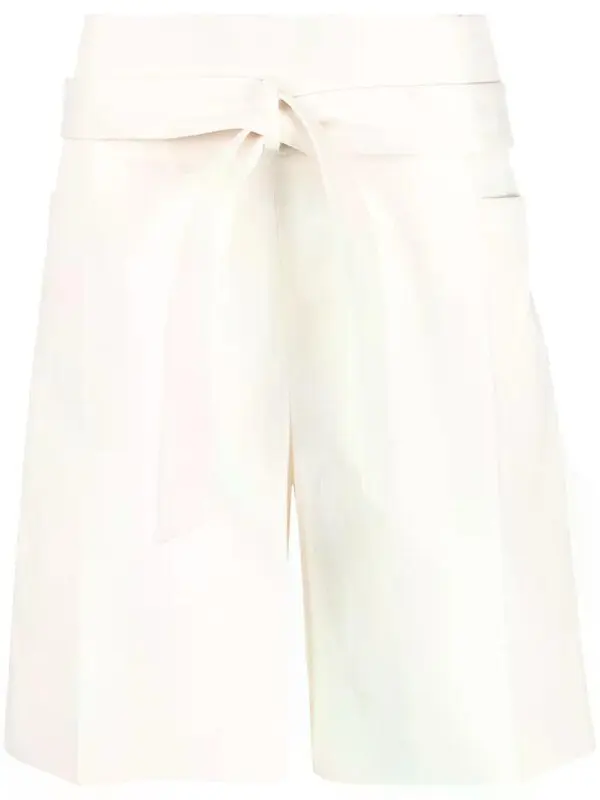 TOTEME Belted High-waist Shorts