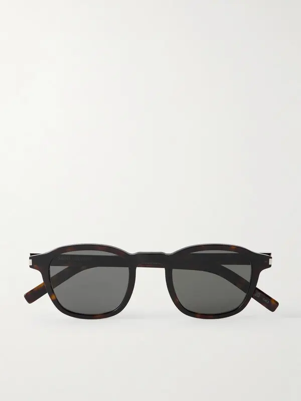 Saint Laurent Round Frame Sunglasses - Tortoiseshell