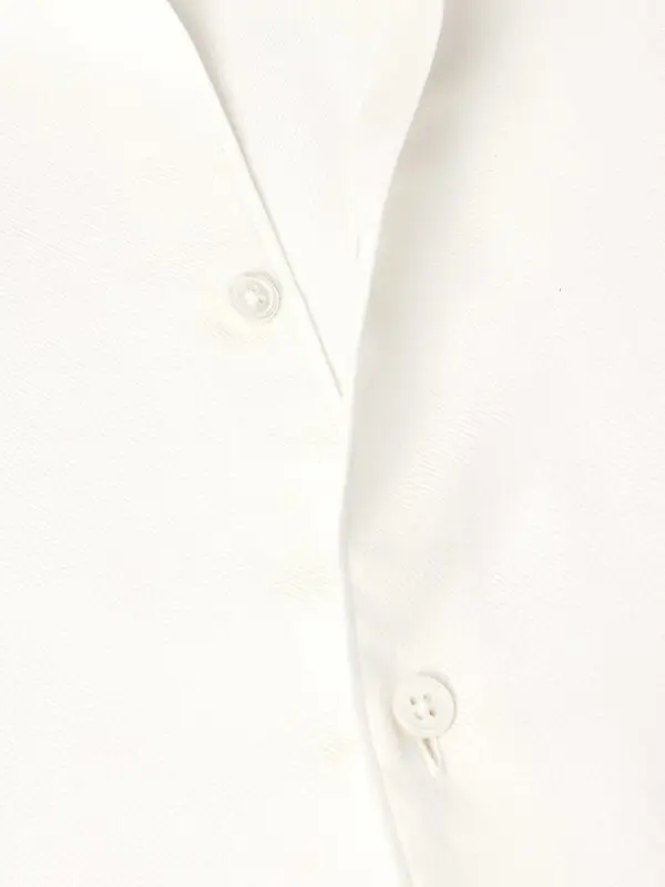 Zegna Cotton And Cashmere-blend Twill Shirt - White