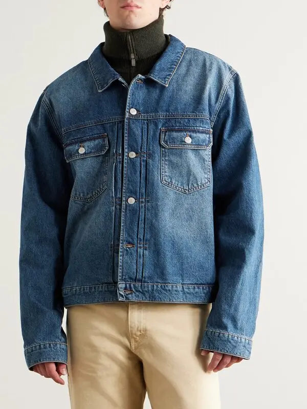 Officine Générale Loick Denim Trucker Jacket