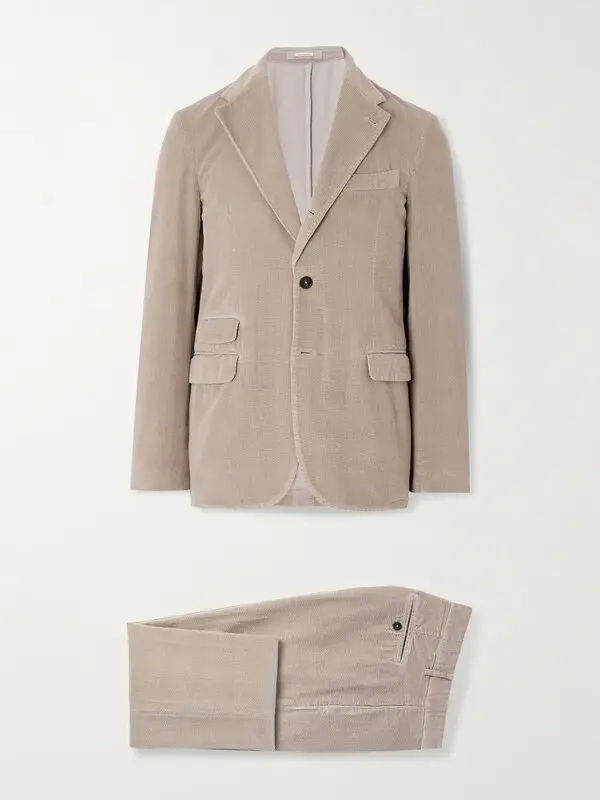 Massimo Alba Sloop Cotton-corduroy Suit
