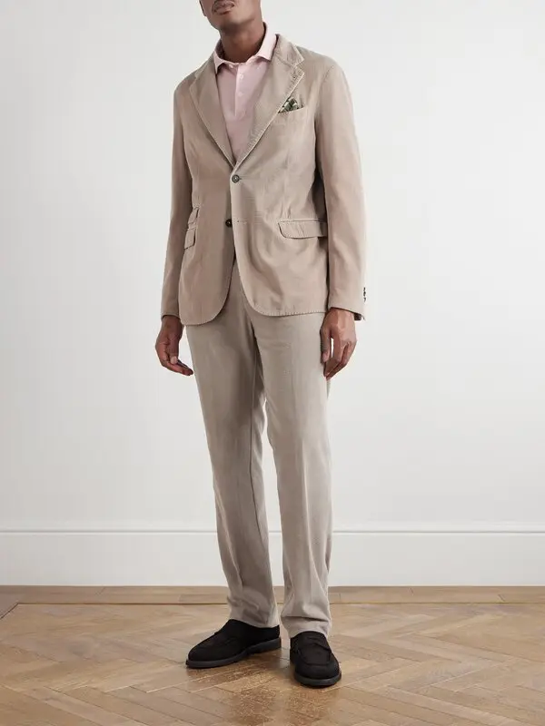 Massimo Alba Sloop Cotton-corduroy Suit
