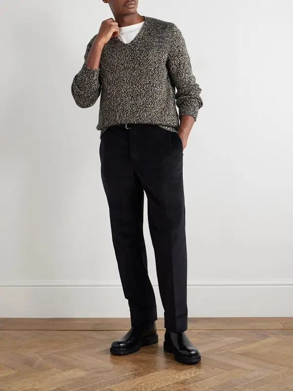 Officine Générale Hoche Belted Corduroy Trousers
