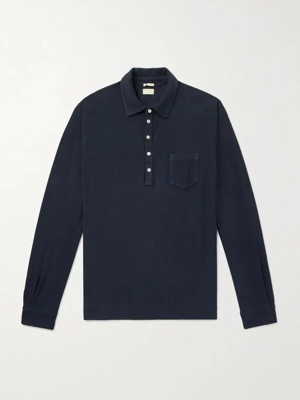 Massimo Alba Ischia Cotton And Cashmere-blend Piqué Polo Shirt