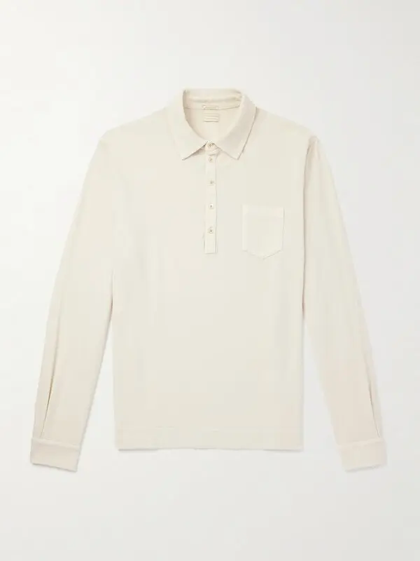 Massimo Alba Ischia Cotton And Cashmere-blend Piqué Polo Shirt