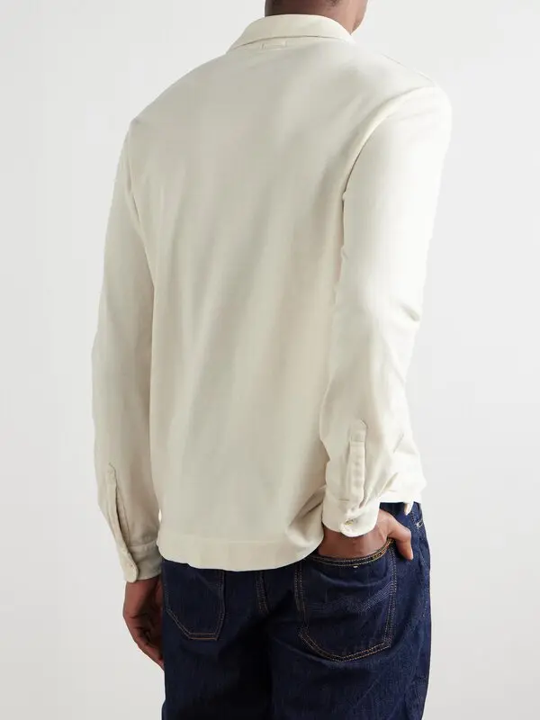 Massimo Alba Ischia Cotton And Cashmere-blend Piqué Polo Shirt