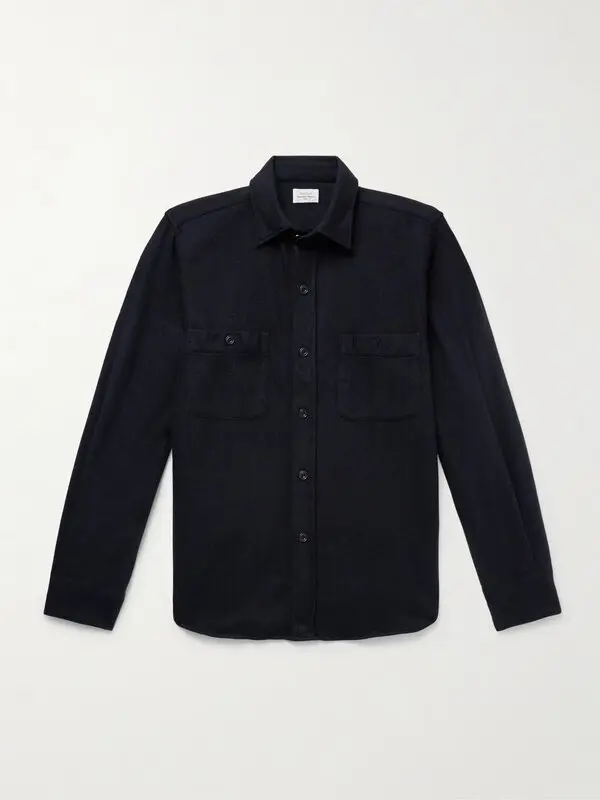 Hartford Percey Wool-blend Flannel Shirt