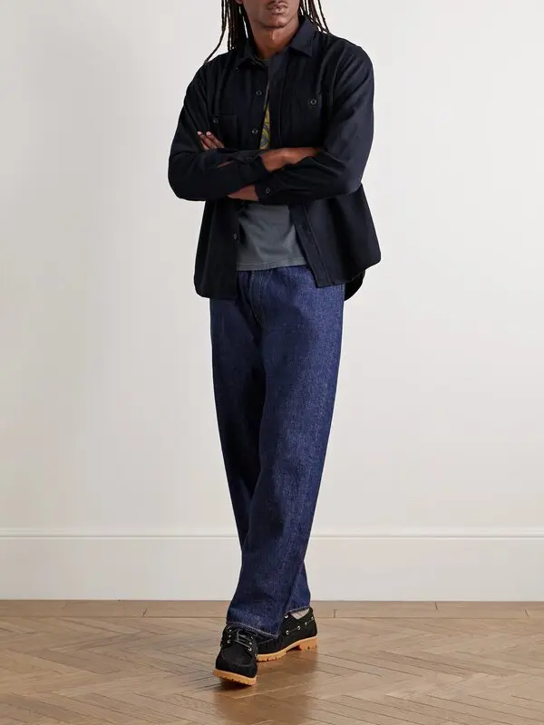 Hartford Percey Wool-blend Flannel Shirt