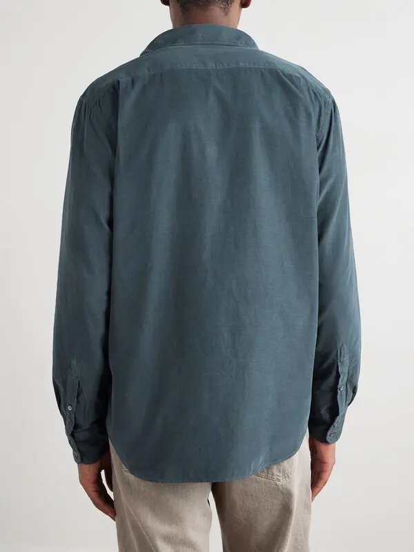 Hartford Paul Cotton-corduroy Shirt - Blue