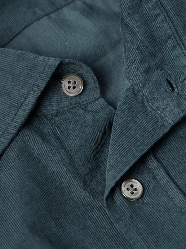 Hartford Paul Cotton-corduroy Shirt - Blue