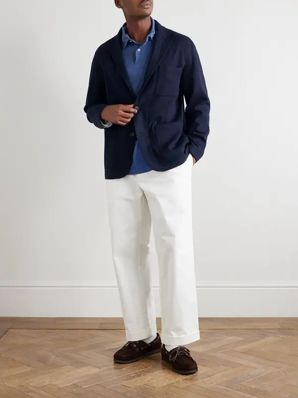 Hartford Jonny Unstructured Brushed Wool-blend Twill Suit Jacket