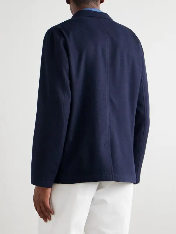 Hartford Jonny Unstructured Brushed Wool-blend Twill Suit Jacket