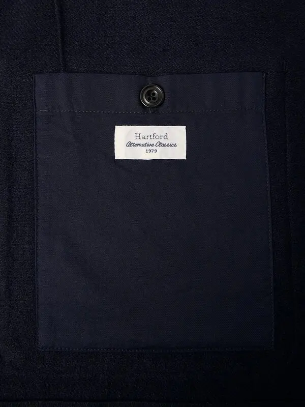 Hartford Jonny Unstructured Brushed Wool-blend Twill Suit Jacket