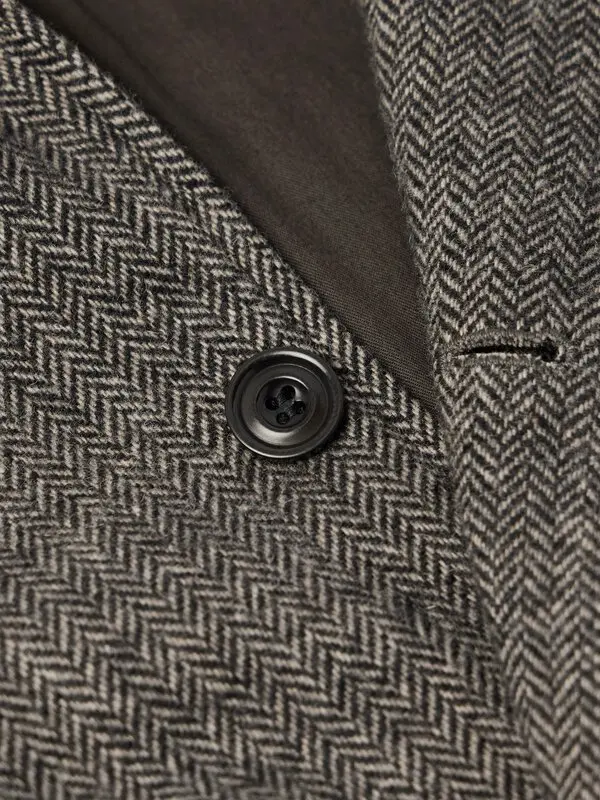 Hartford Joey Herringbone Wool-blend Blazer