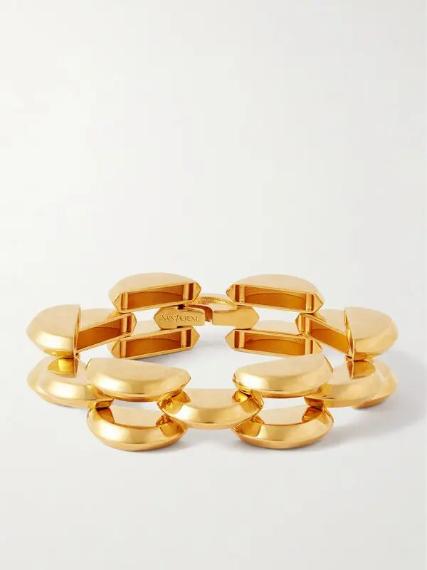 Saint Laurent Tone Bracelet - Gold
