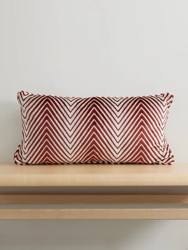 Missoni Ziggy Striped Velvet Down Cushion - Multi