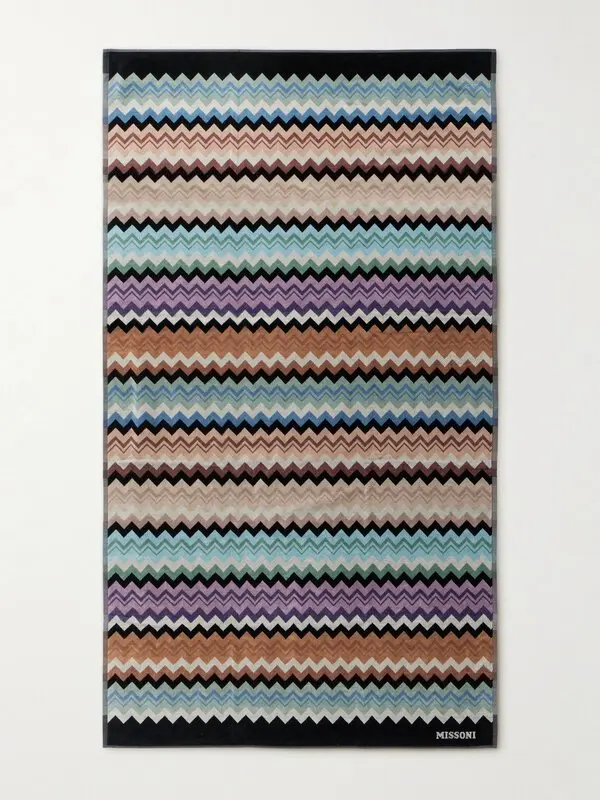 Missoni Adam Striped Cotton-terry Beach Towel - Multi