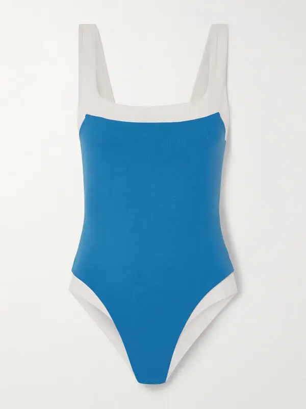 Marysia Bianco Two-tone Swimsuit - Blue