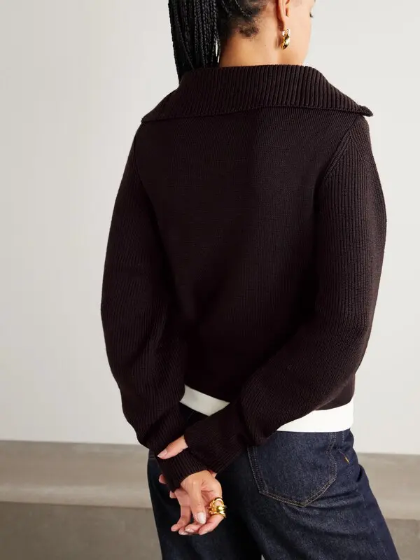 LEMAIRE Wool Half-zip Hoodie