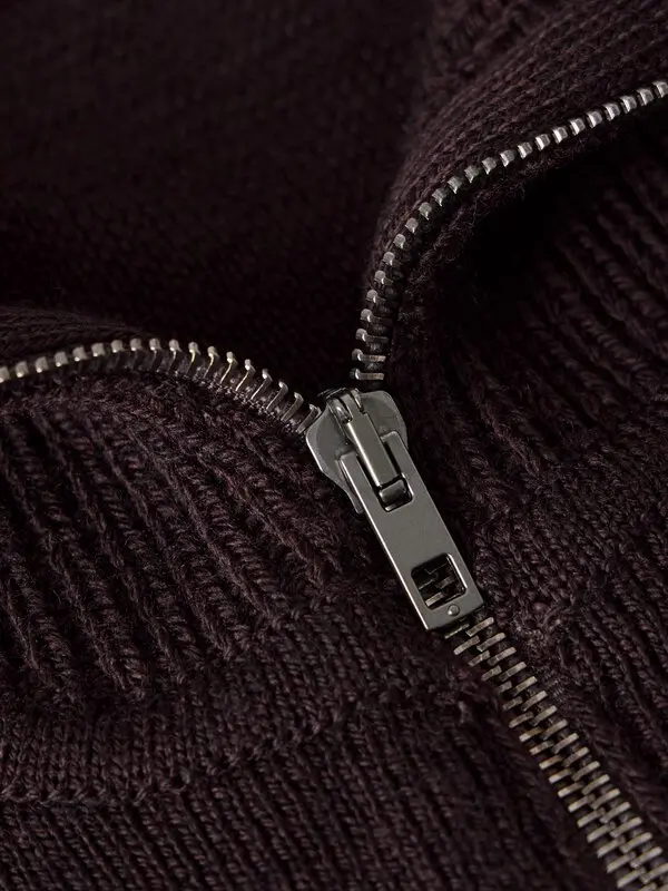 LEMAIRE Wool Half-zip Hoodie