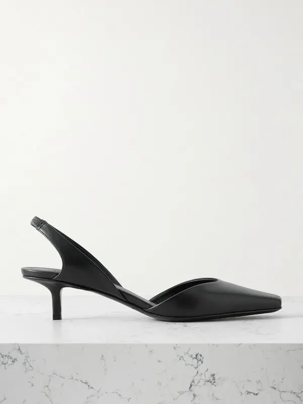 loulou de saison - Akila Leather Slingback Pumps