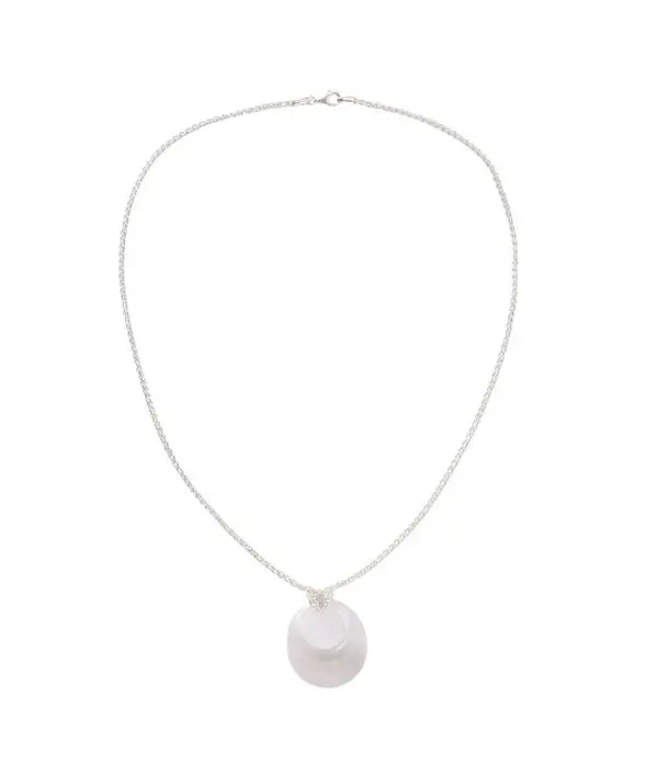 LOREN STEWART Moonrise Quartz Necklace - Silver