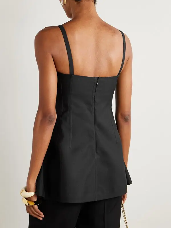 JIL SANDER Poplin Bustier Top