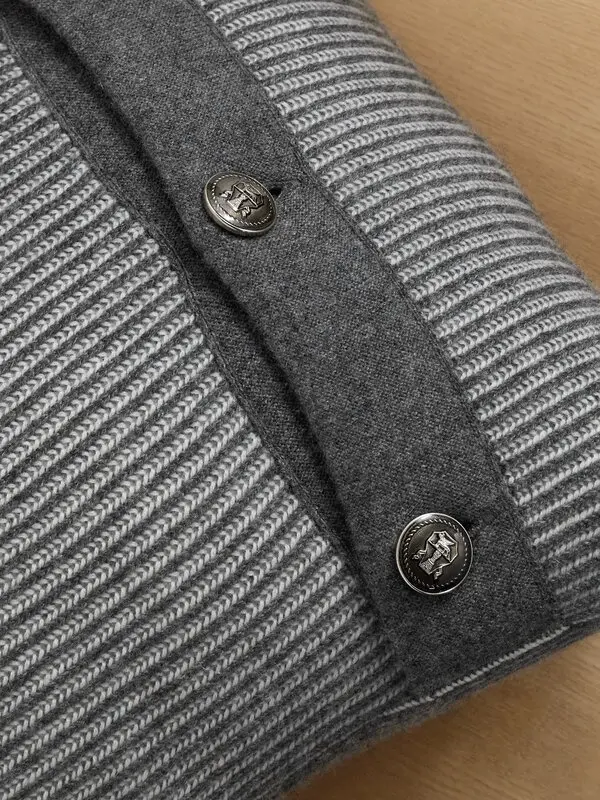 Brunello Cucinelli Button-detailed Ribbed Cashmere Cushion
