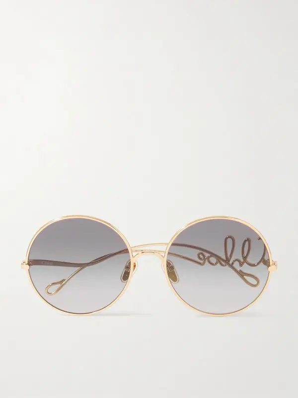 Chloé Iconic Round-frame Sunglasses - Gold