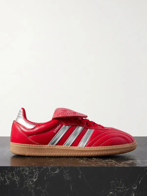 Adidas Originals Samba Lt Leather Sneakers - Red - 30% Off | Editorialist