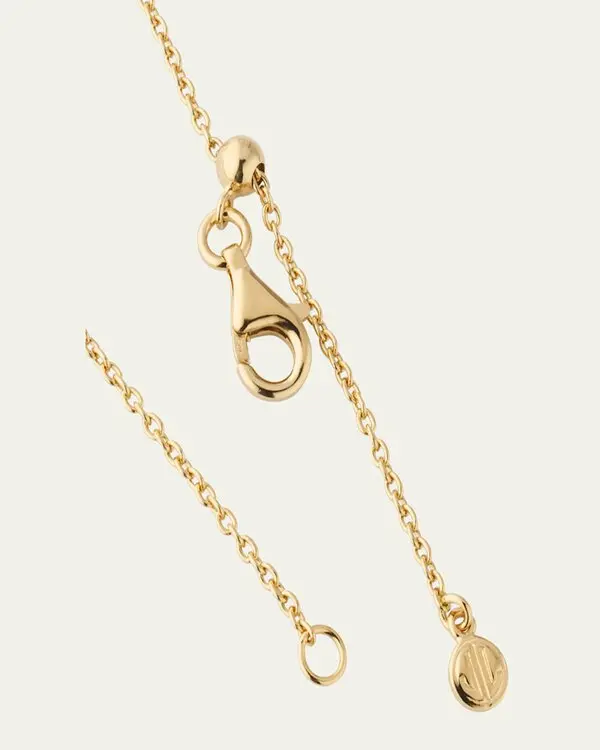 JAN LESLIE Single Petal Gemstone Station Necklace