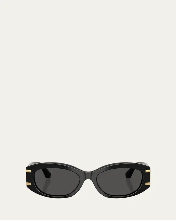 Dolce & Gabbana Dg4502 Oval Sunglasses - Black
