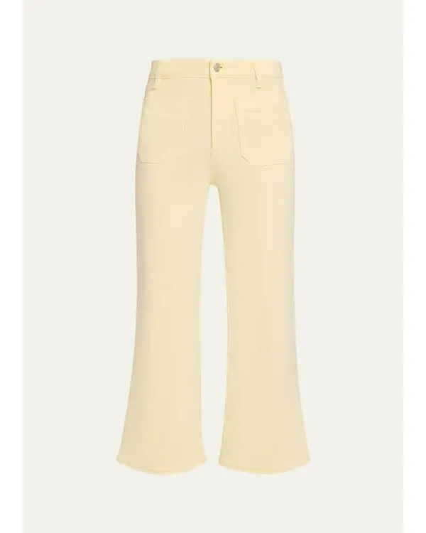 FRAME The Anchor Wide Leg Pants - Lemon