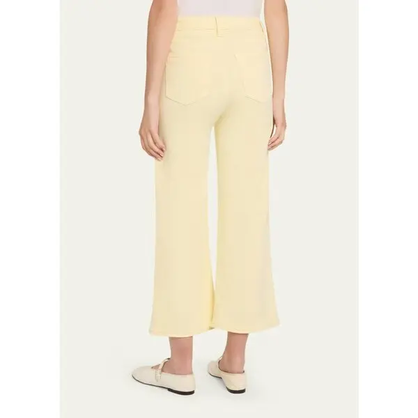FRAME The Anchor Wide Leg Pants - Lemon
