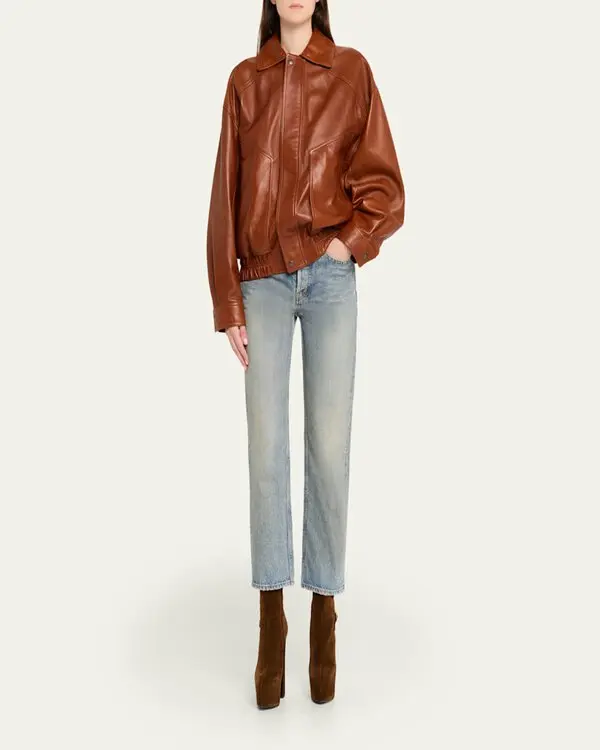 Saint Laurent Nico Platform Booties - Land