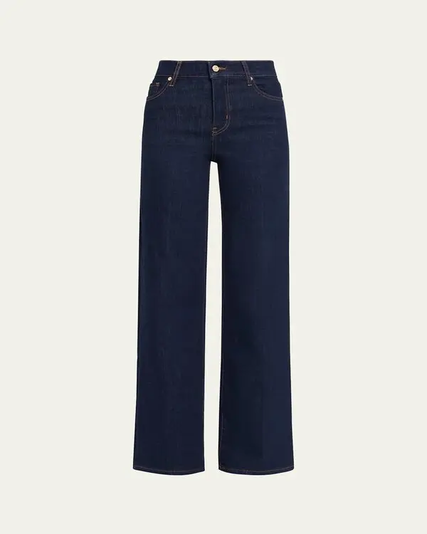 FRAME Le Slim Palazzo Long Jeans