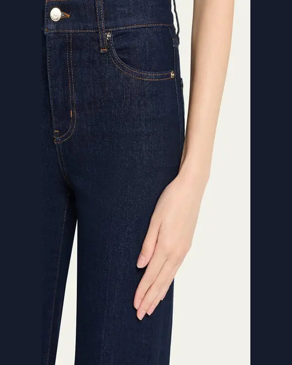 FRAME Le Slim Palazzo Long Jeans