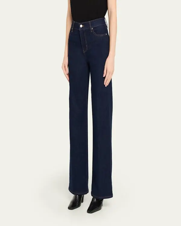 FRAME Le Slim Palazzo Long Jeans