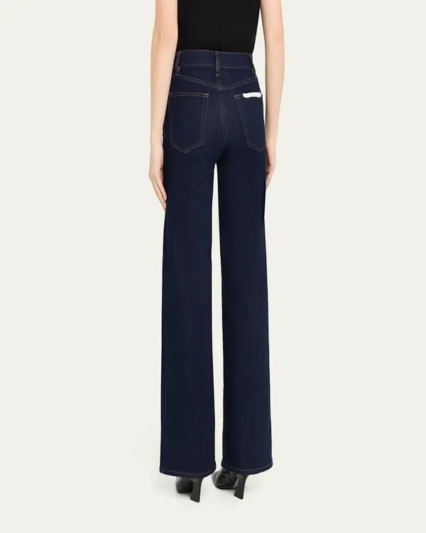 FRAME Le Slim Palazzo Long Jeans