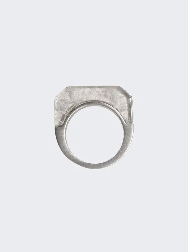 Rick Owens Double Crystal Hollywood Ring - Silver