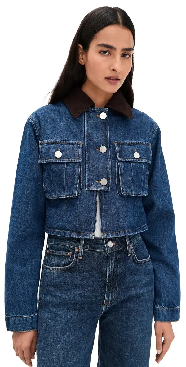 ALIGNE Ethan Denim Jacket - Mid Blue