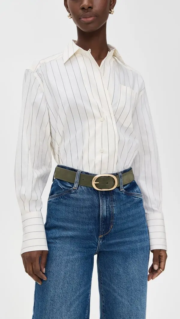 FAVORITE DAUGHTER Suede Jean Belt - Smoketree